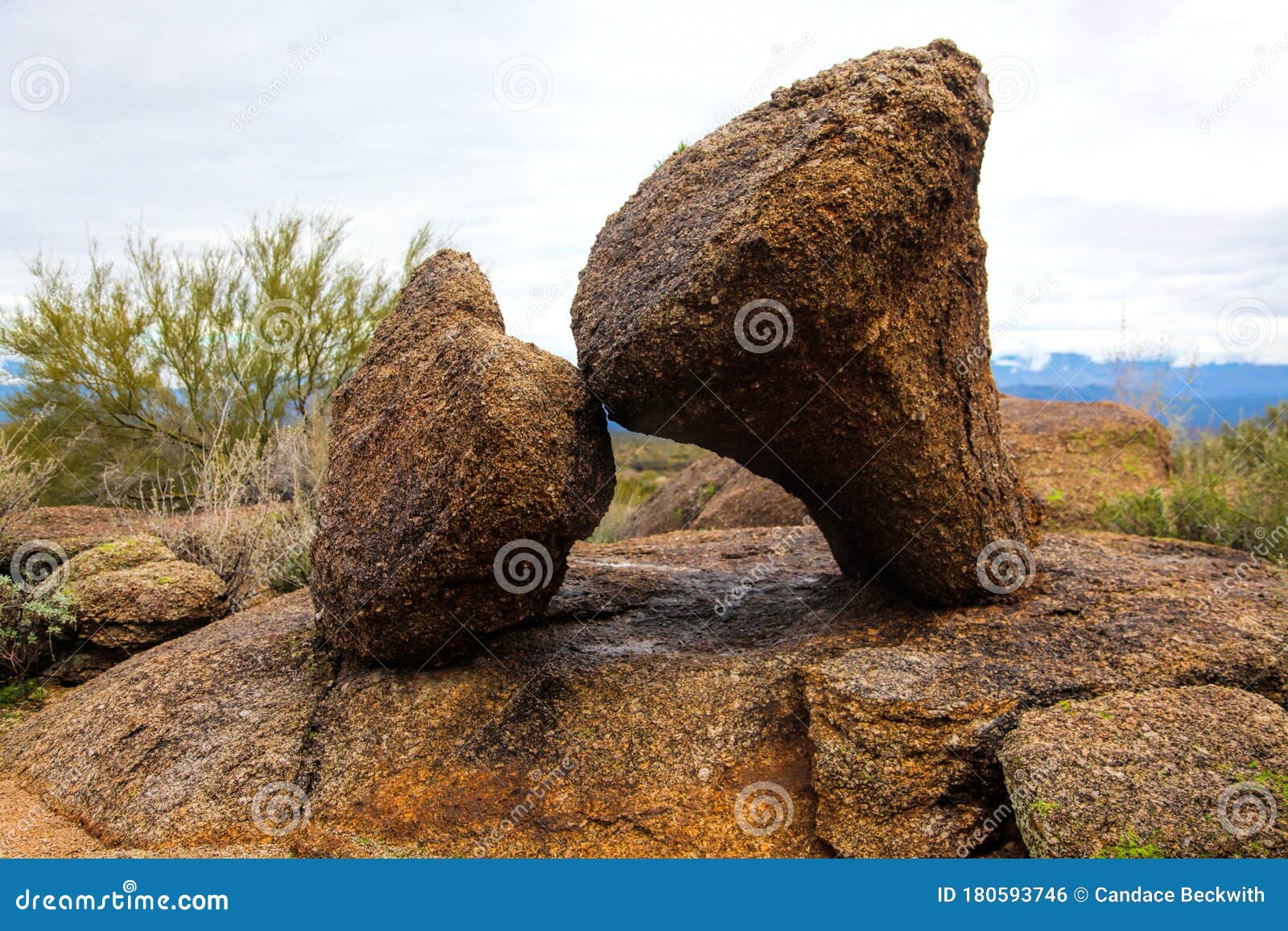 Arizona Mushroom Rocks stock photo. Image of mountains - 180593746