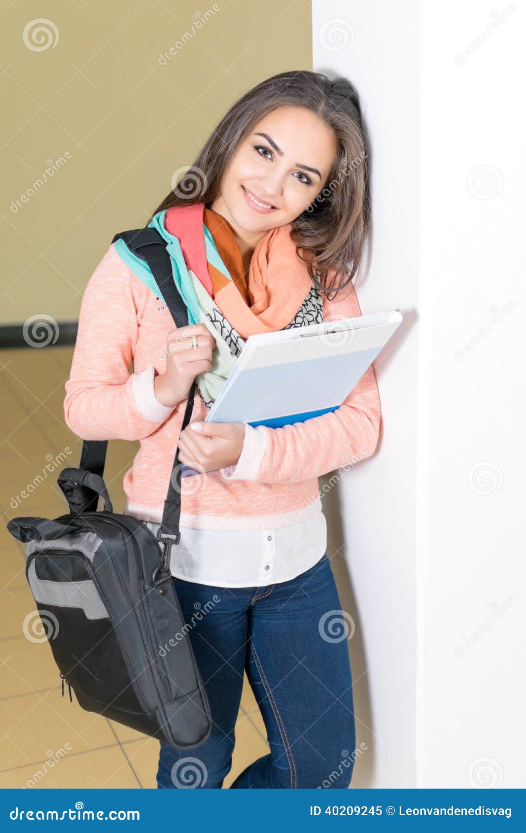 Leaning on a pillar stock image. Image of lesson, beautiful - 40209245