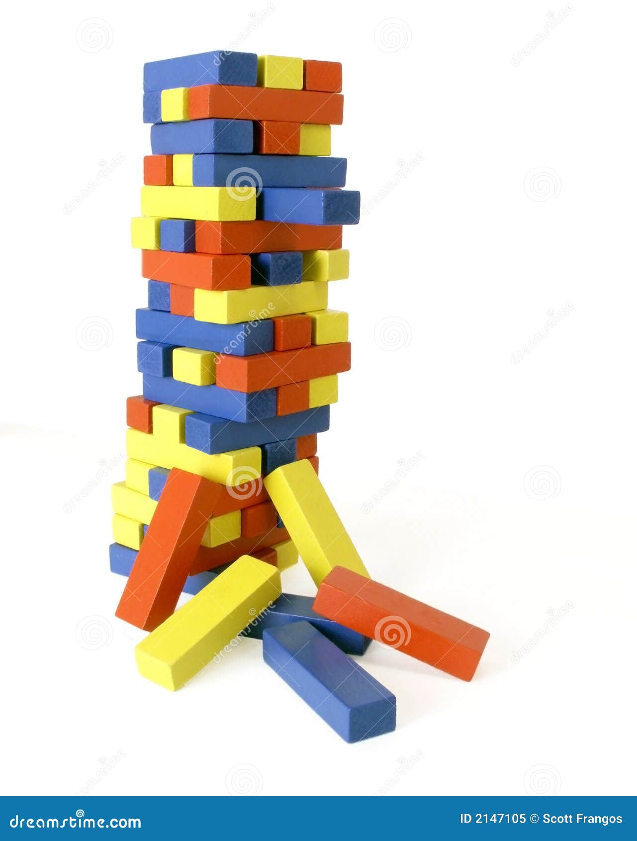 Leaning Tower Of Blocks Royalty-Free Stock Photography | CartoonDealer ...