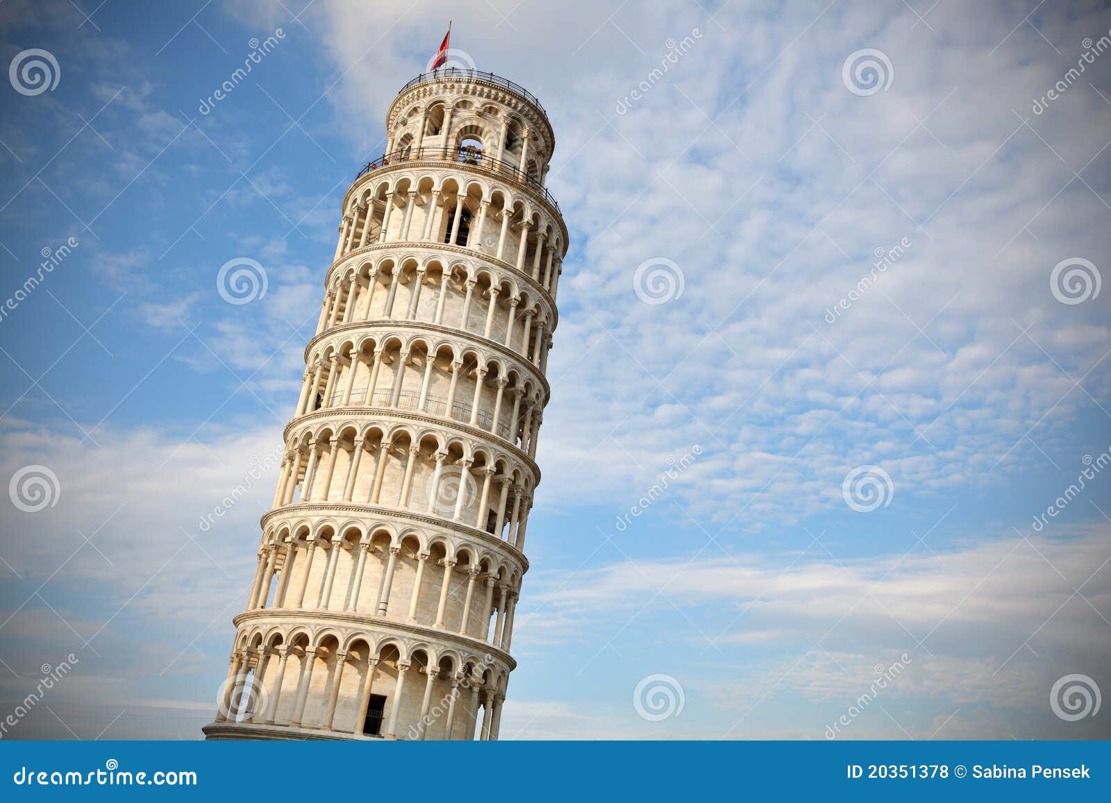 Leaning tower of Pisa stock photo. Image of slanted, italian - 20351378