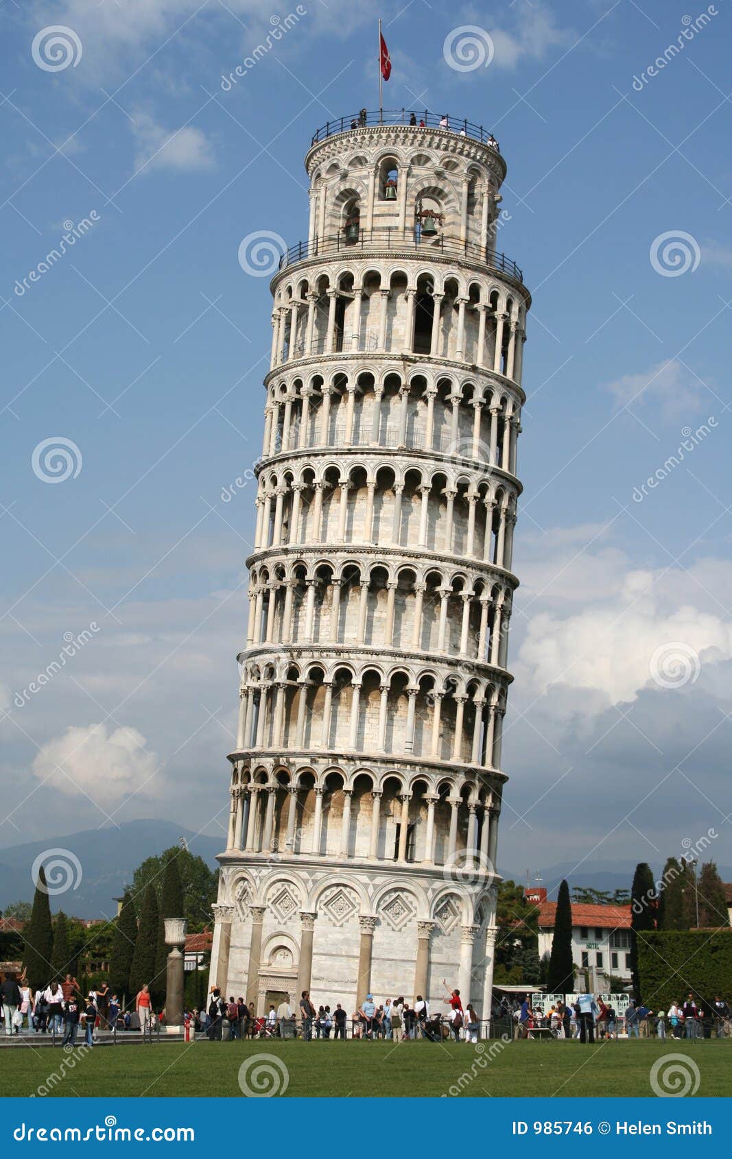 Leaning Tower of Pisa stock photo. Image of tower, architecture - 985746