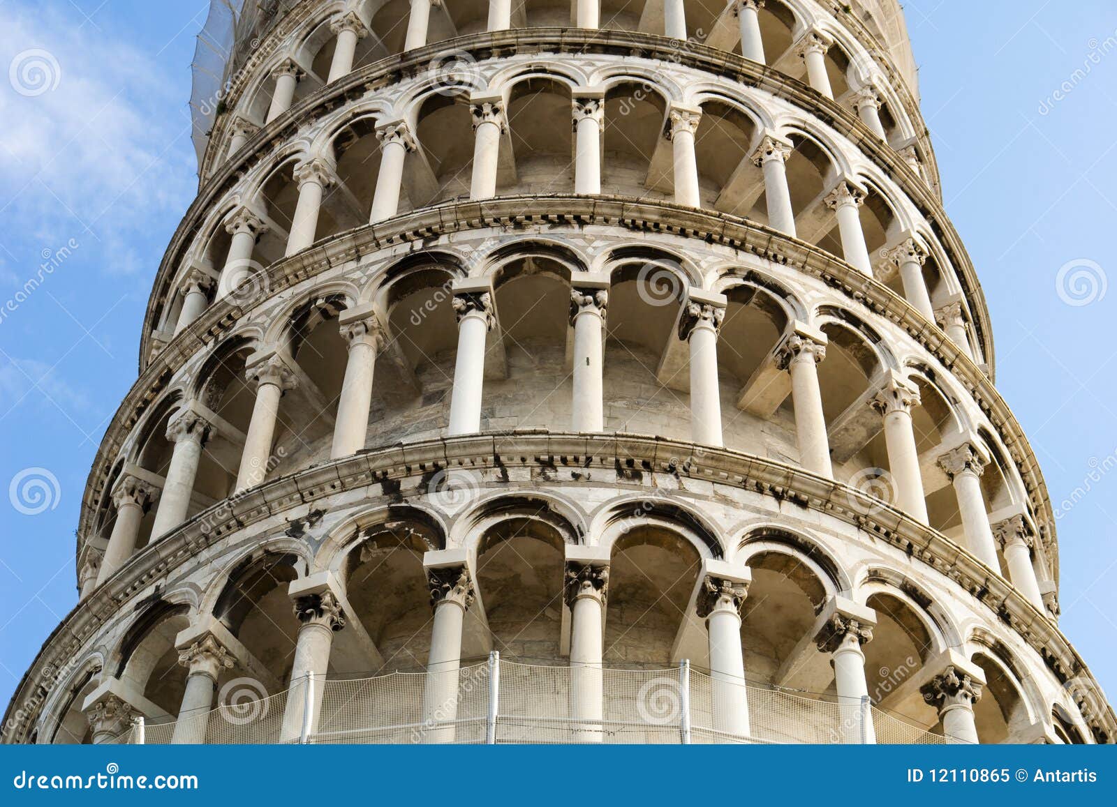 Leaning Tower of Pisa. Detail Stock Image - Image of architecture ...