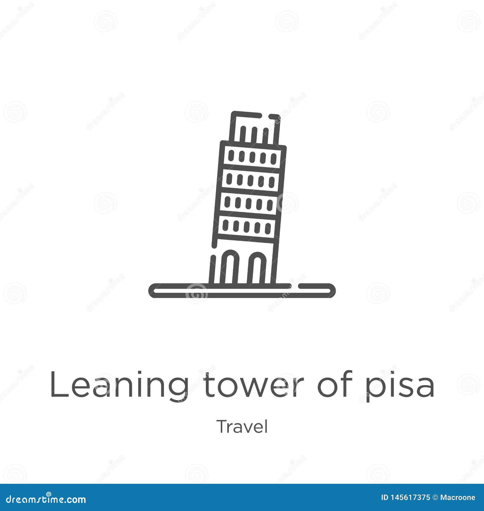 Pisa Icon From Italy Collection. Simple Line Pisa Icon For Templates ...