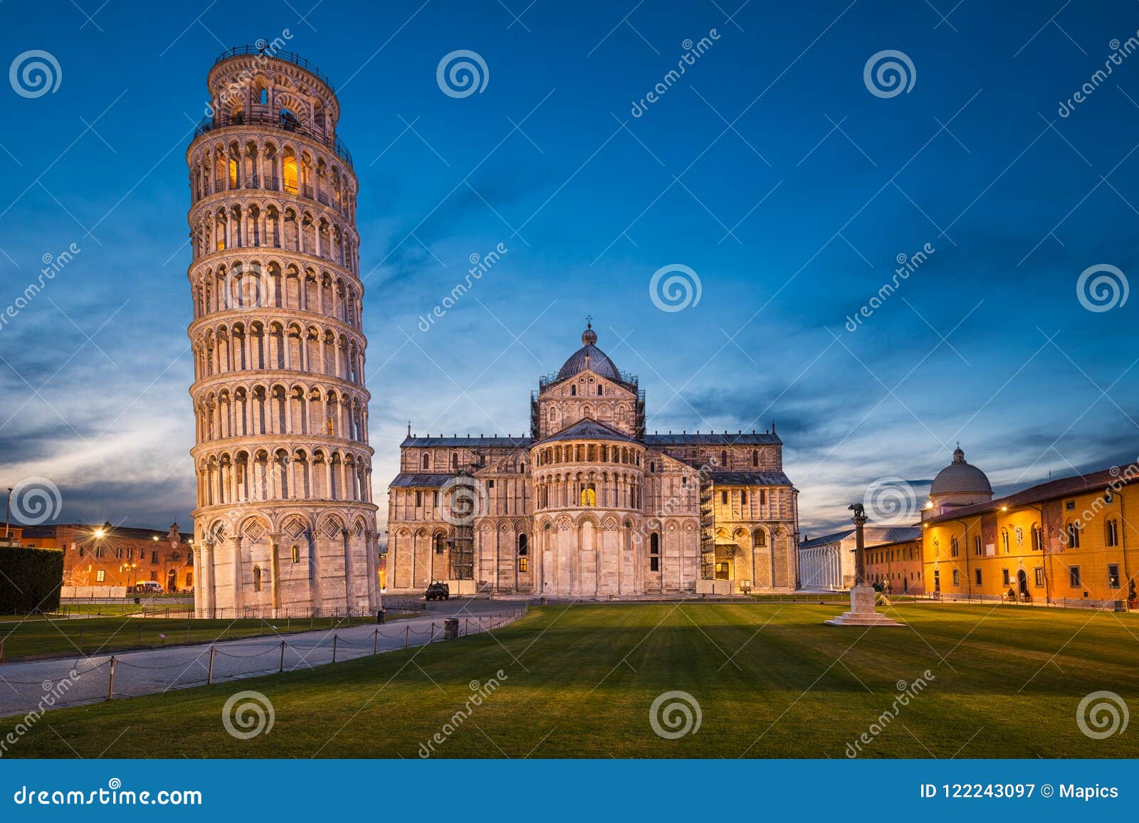 Leaning Tower of Pisa, Italy Stock Image - Image of tilt, tower: 122243097