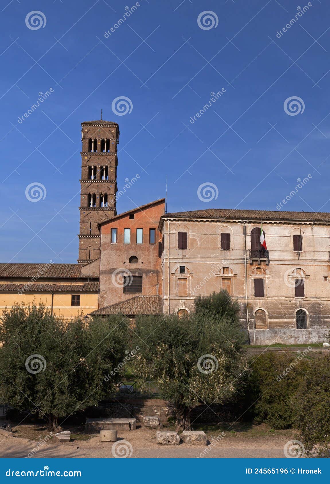Leaning tower in Rome stock photo. Image of europe, monument - 24565196
