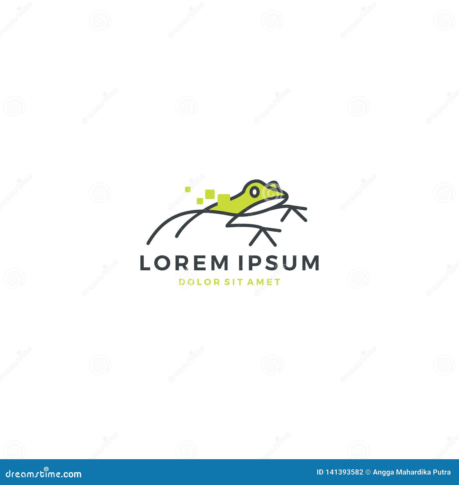 Leap frog logo vector stock illustration. Illustration of frog - 141393582