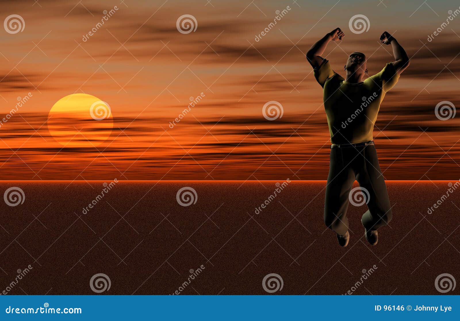Leap of Joy stock illustration. Illustration of happiness - 96146