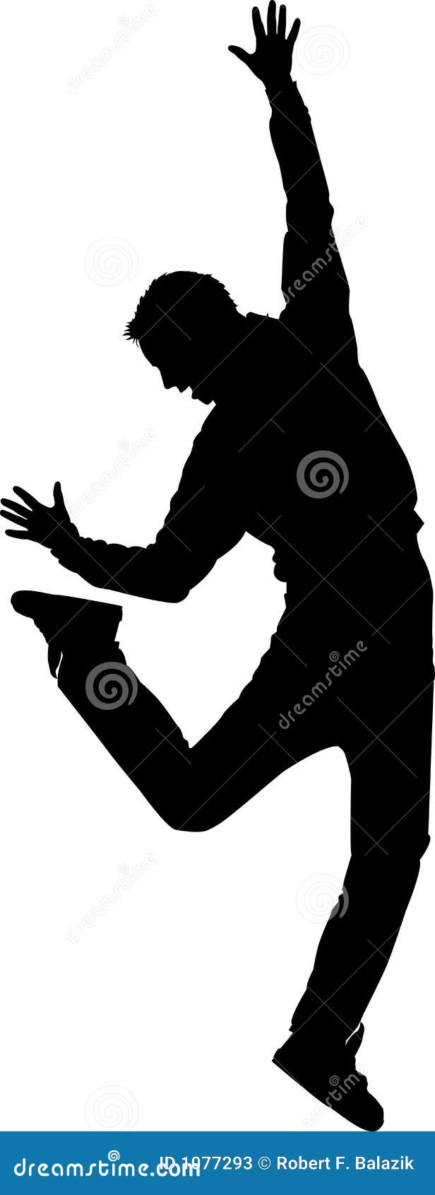 Leap02_man stock vector. Illustration of leaping, adult - 1077293