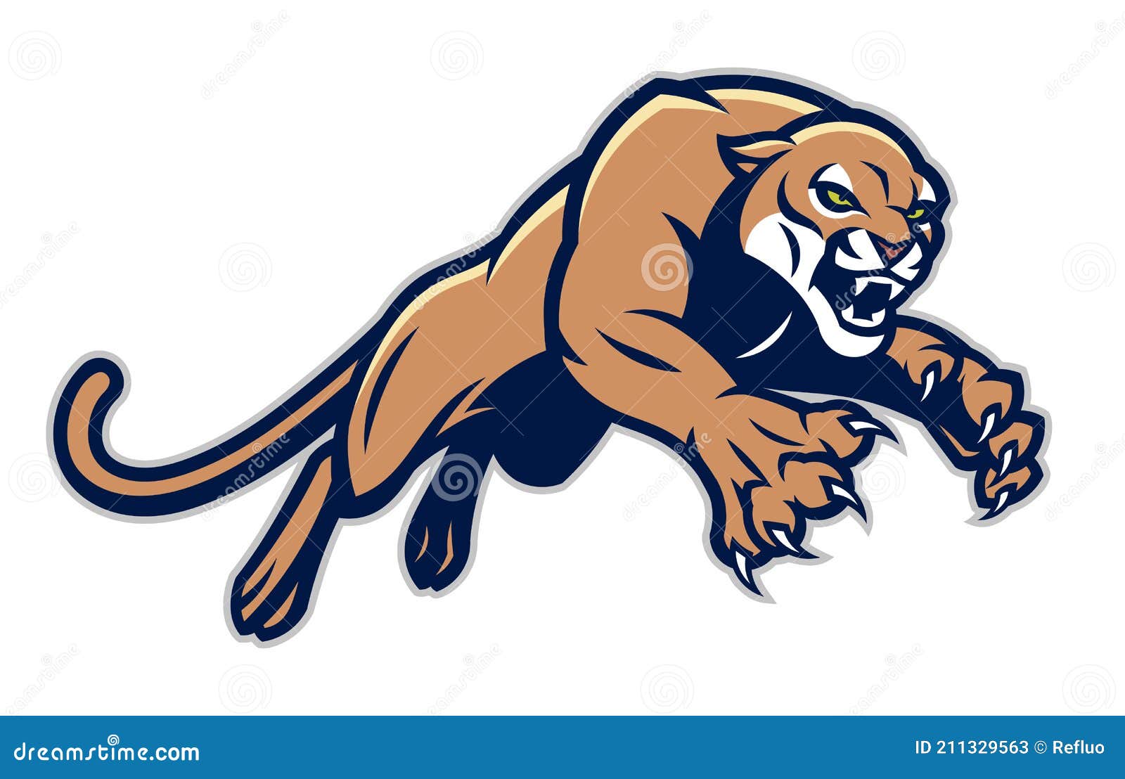 Leaping Puma Stock Illustrations – 18 Leaping Puma Stock Illustrations ...