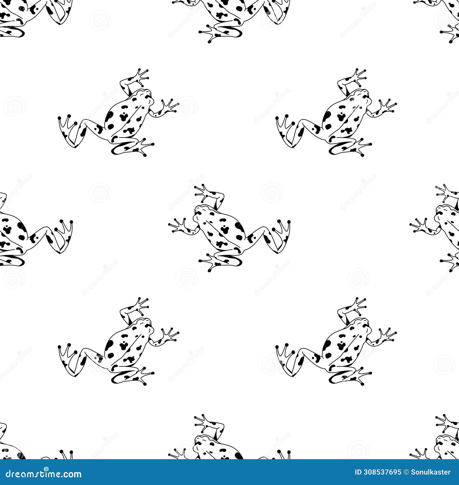 Leaping Frogs Seamless Pattern Stock Vector - Illustration of repeat ...