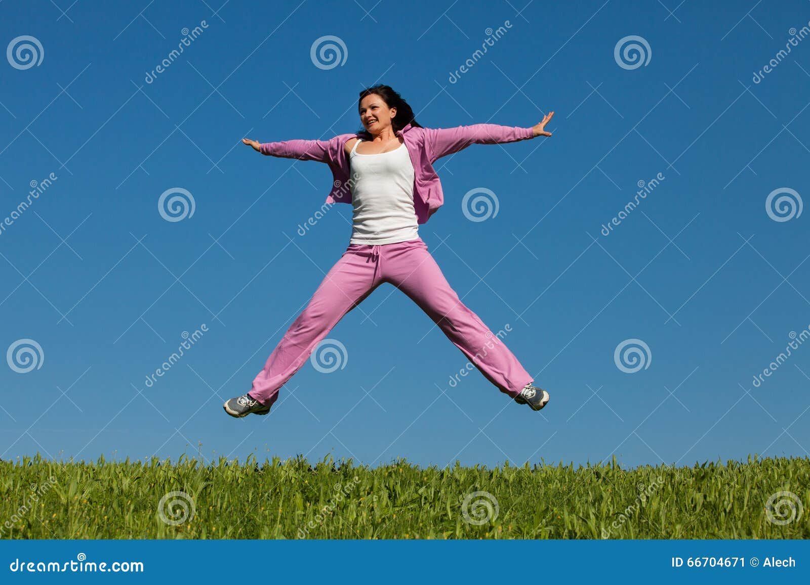 Leaps of joy stock image. Image of cloudscape, happiness - 66704671