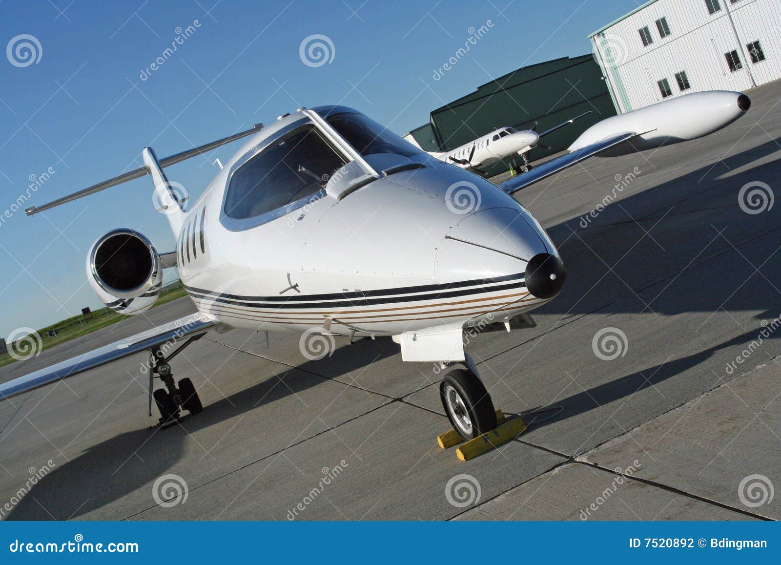 Lear Jet stock photo. Image of aircraft, lear, strip, departure - 7520892