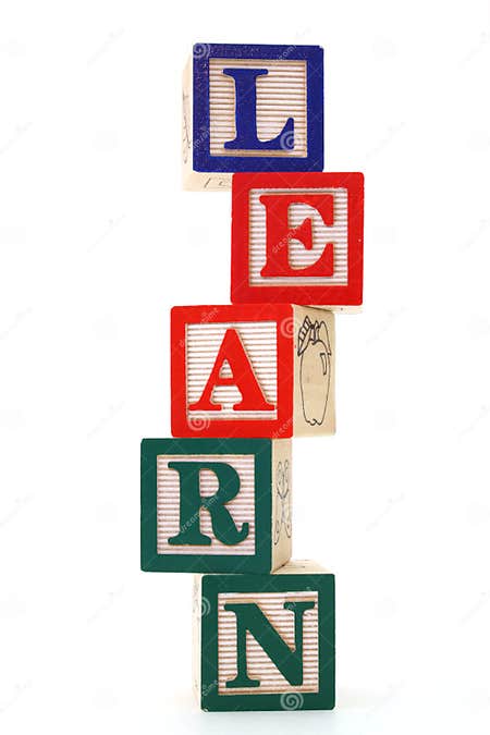 Learn stock image. Image of shape, leisure, games, white - 4794843