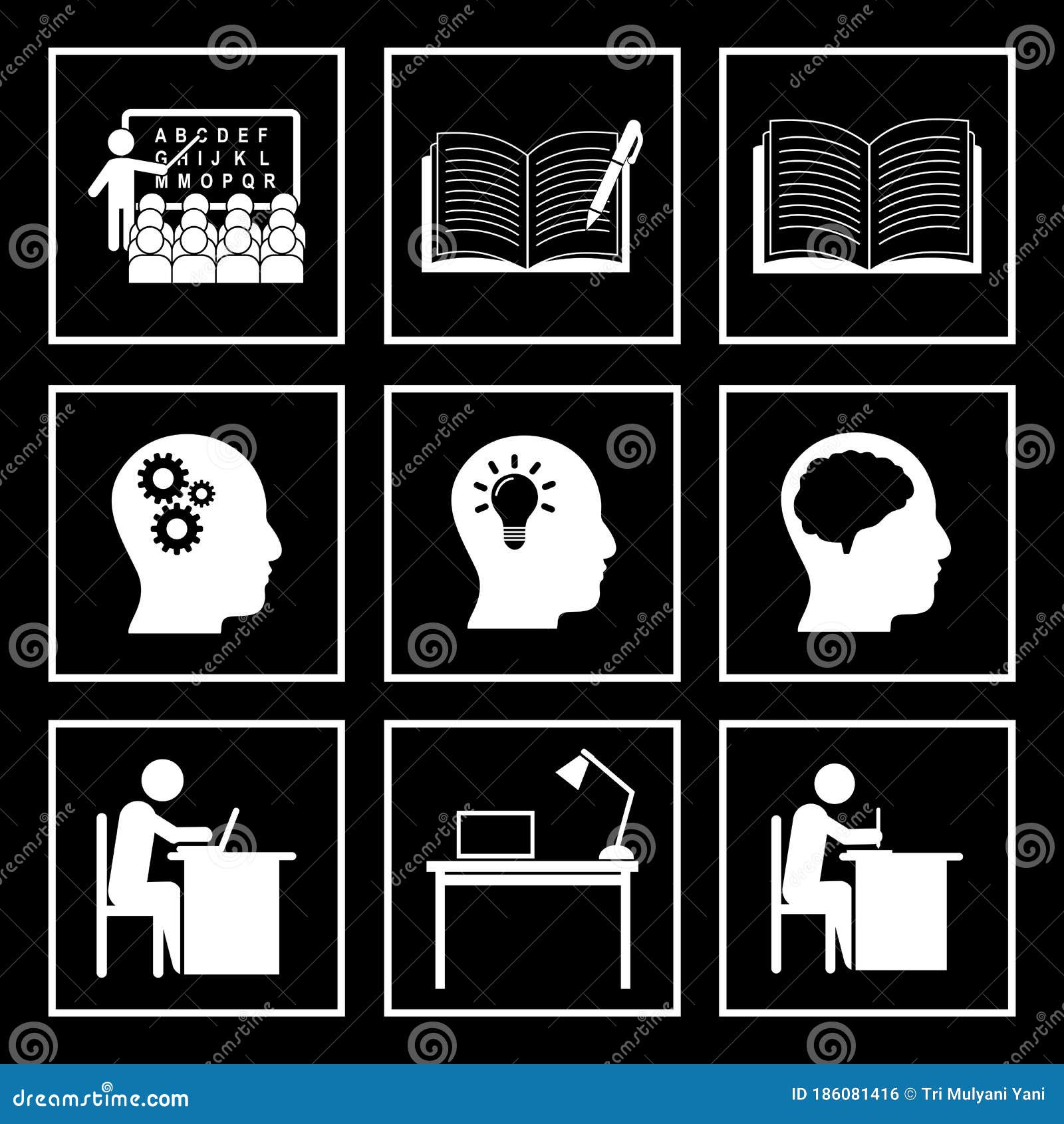 Learn Icon Vector Design Symbol Stock Vector - Illustration of icon ...