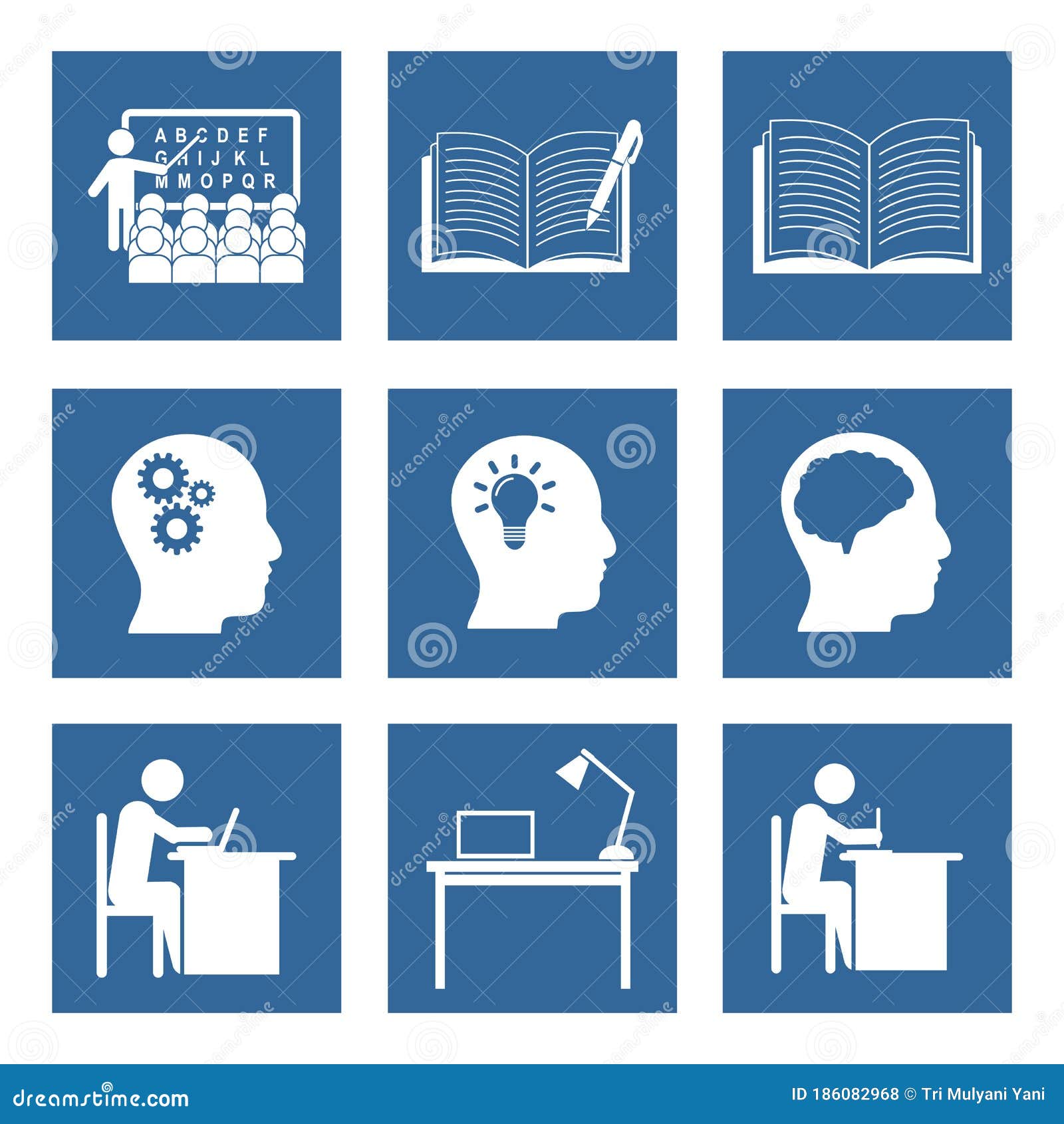 Learn Icon Vector Design Symbol Stock Vector - Illustration of flat ...