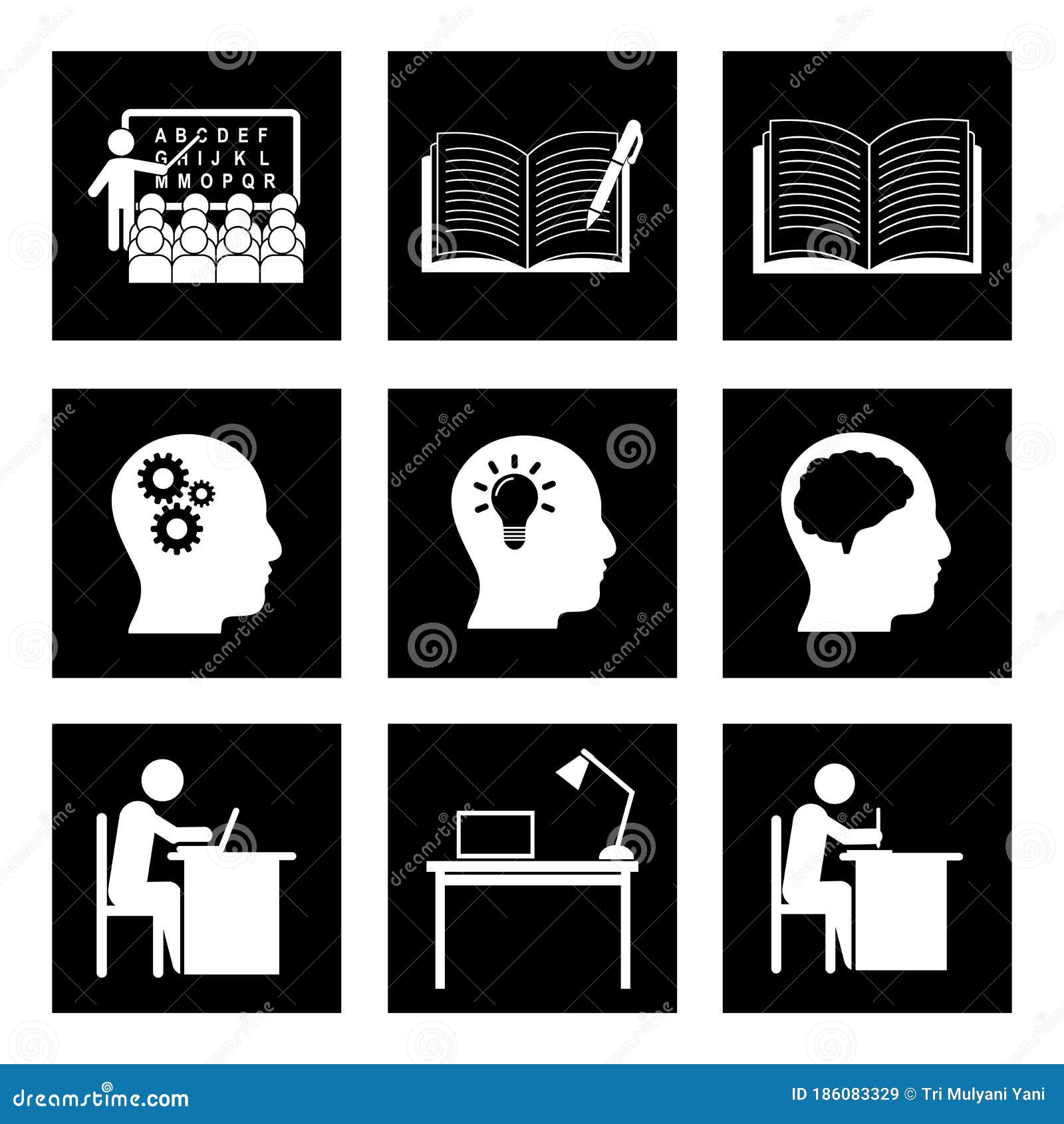 Learn Icon Vector Design Symbol Stock Vector - Illustration of business ...