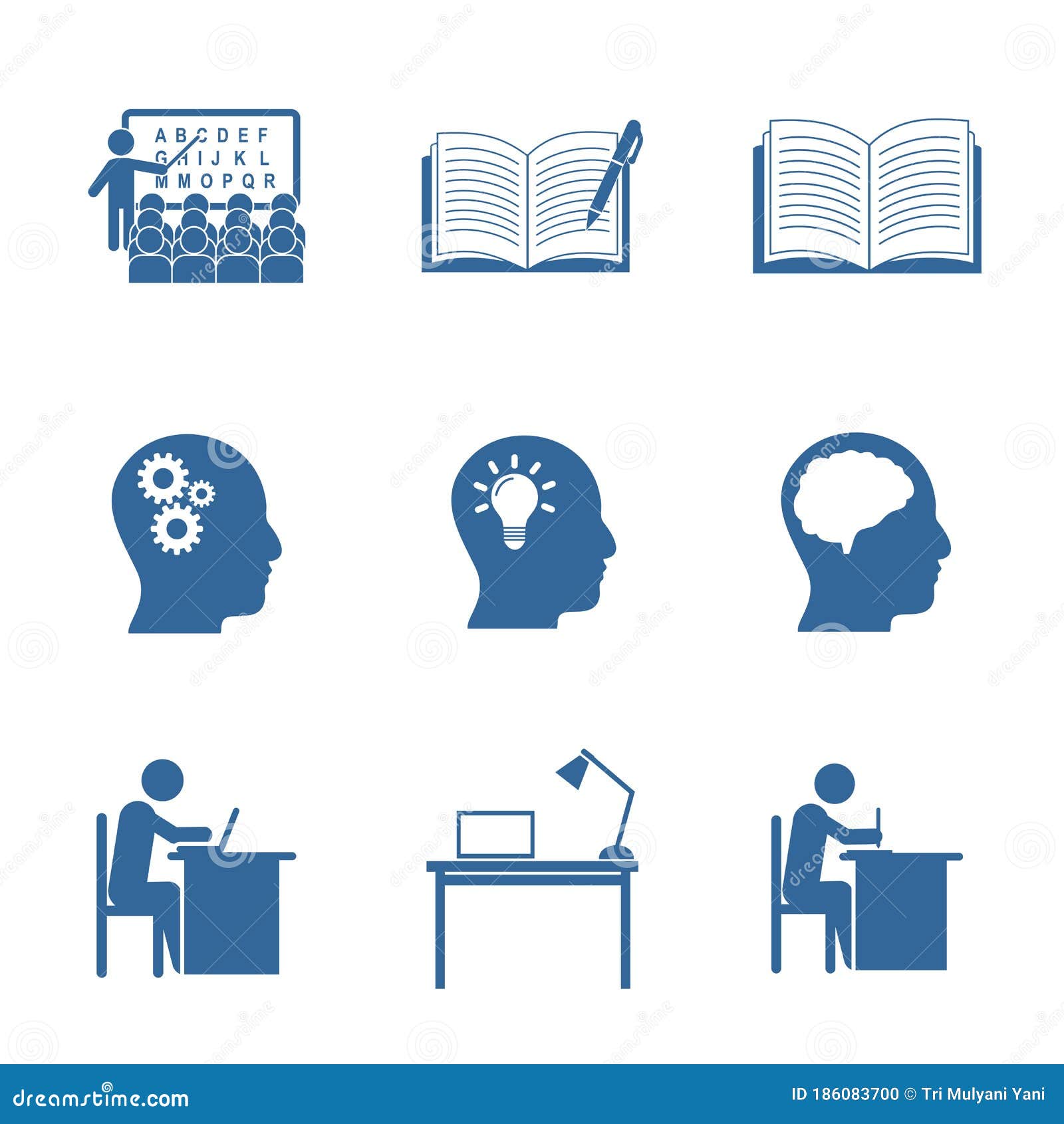 Learn Icon Vector Design Symbol Stock Vector - Illustration of business ...