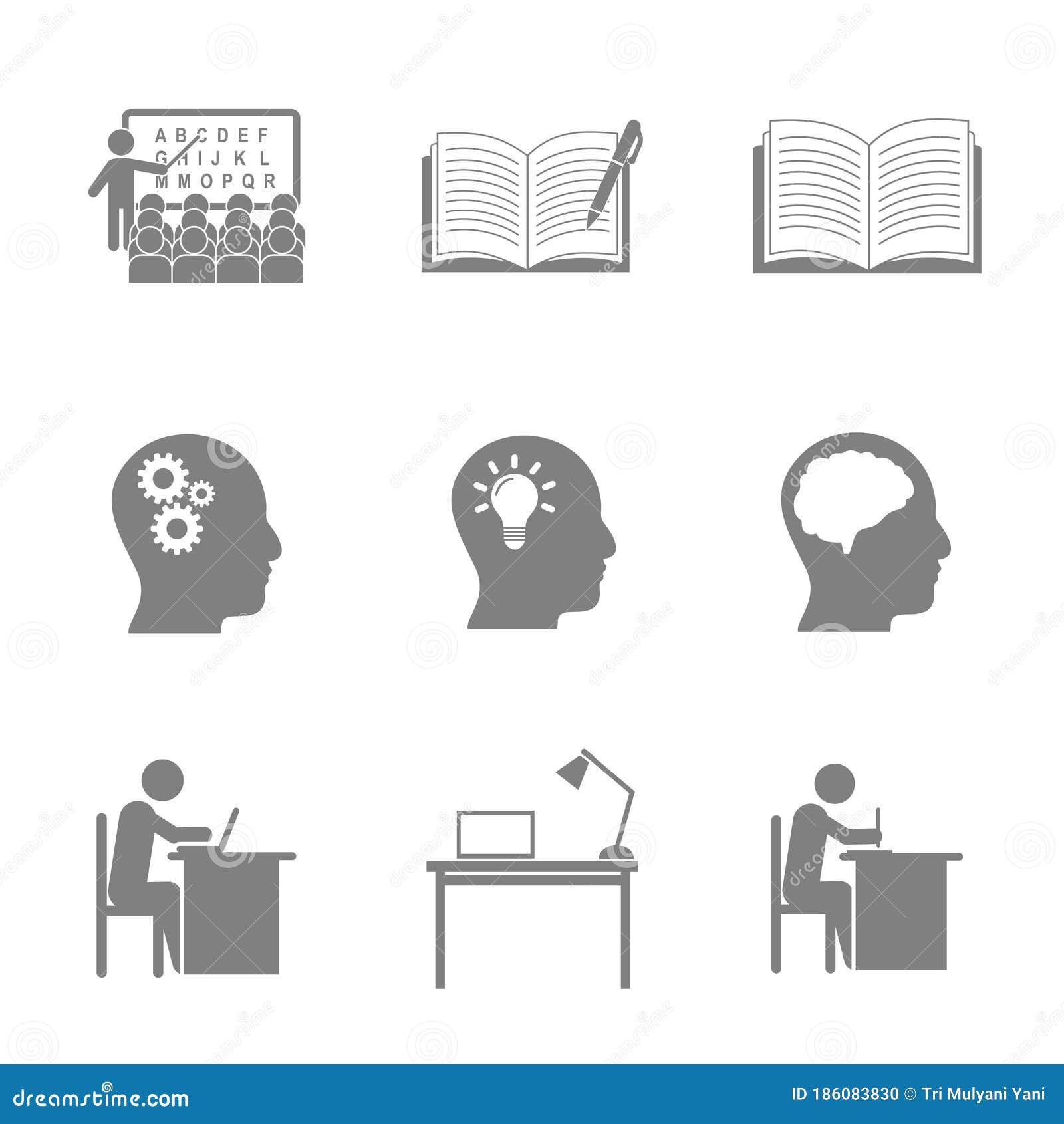 Learn Icon Vector Design Symbol Stock Vector - Illustration of media ...