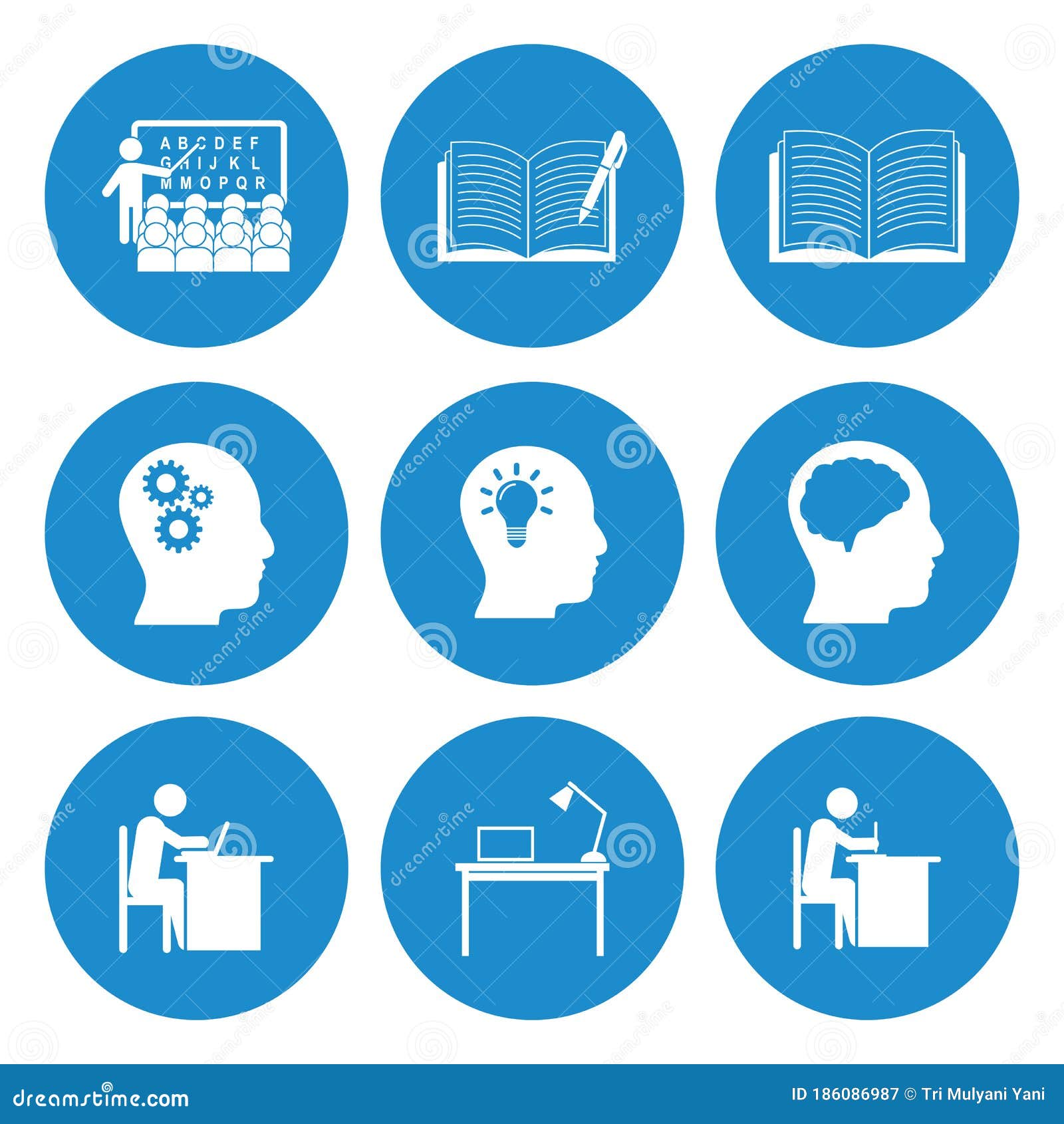 Learn Icon Vector Design Symbol Stock Vector - Illustration of learning ...