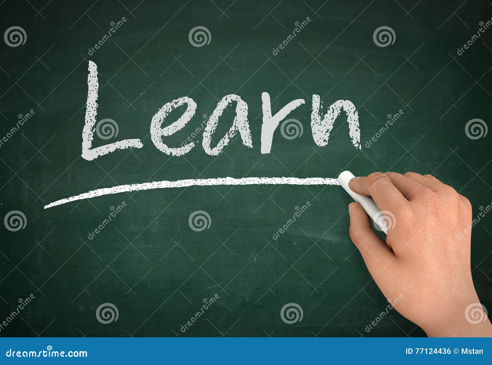 Learn Chalkboard Write Concept 3d Illustration Stock Illustration ...