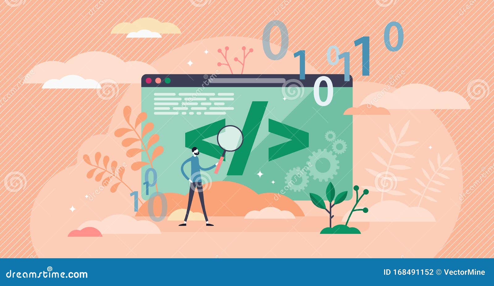 Low Coding Vector Line Icons Set No Code Visual Declarative Automation Platform