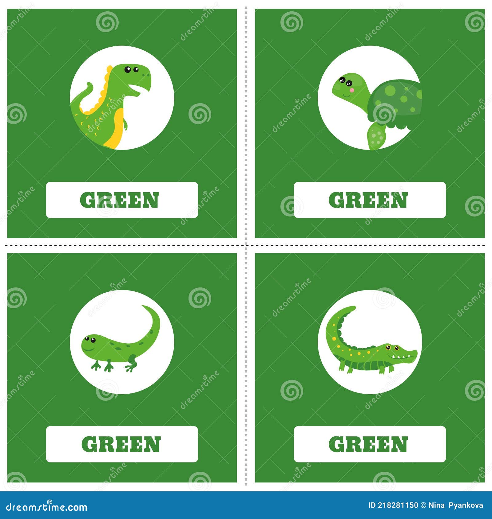 Learn the color stock vector. Illustration of educational - 218281150