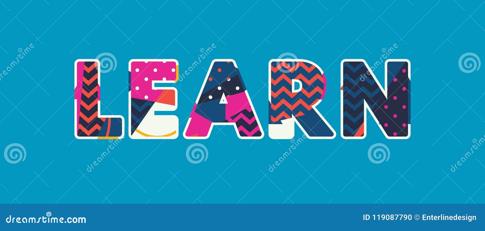 Learn Concept Word Art Illustration Stock Vector - Illustration of ...