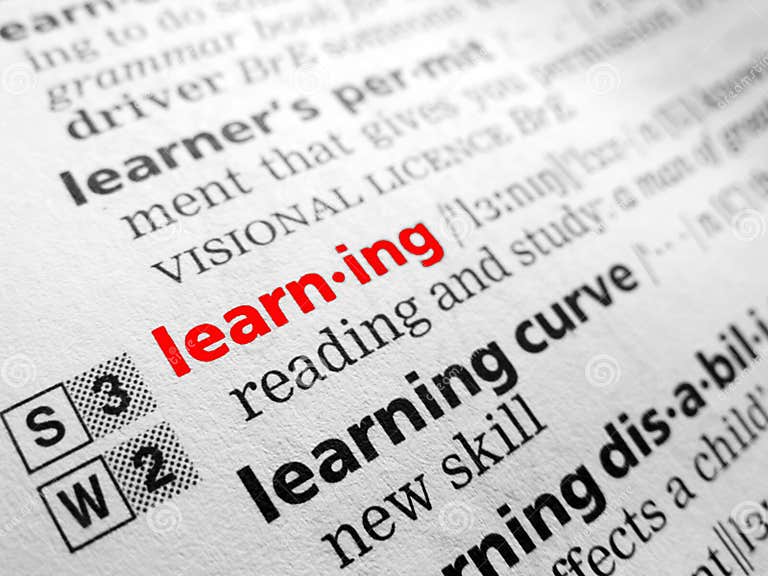 Learn in dictionary stock photo. Image of language, inform - 7944410