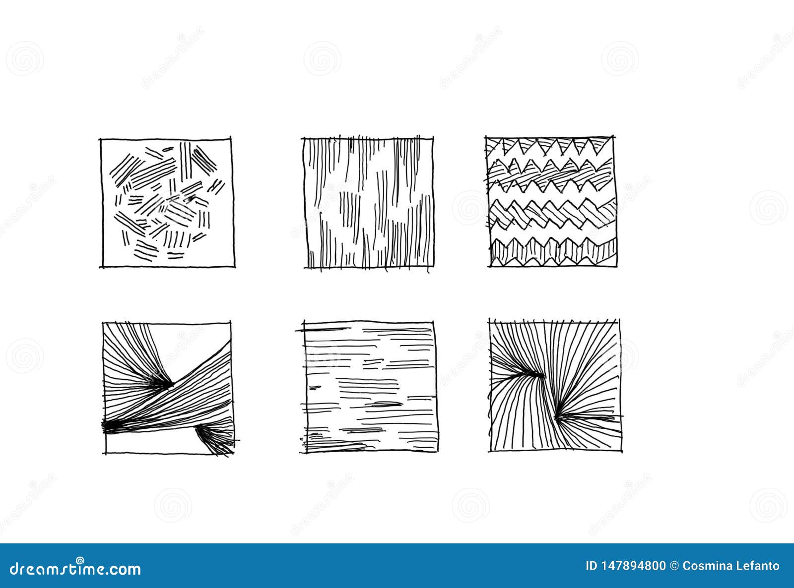 Learn drawing with lines stock illustration. Illustration of learn ...