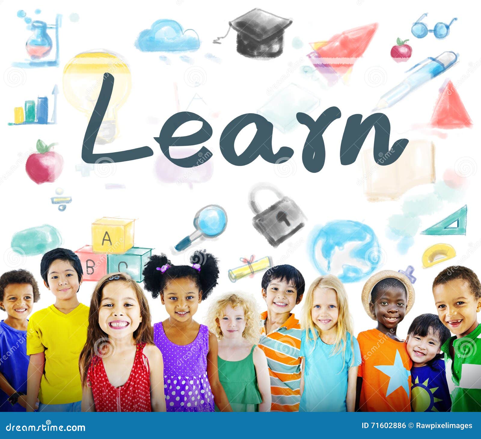 Learn Education Learning Progress Improvement Concept Stock Photo ...