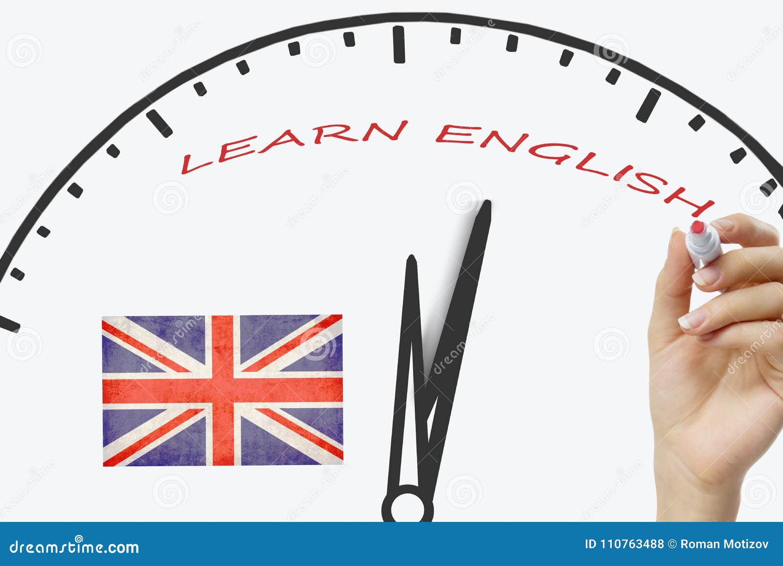 Learn English Concept. Time To Learning Languages Stock Photo - Image ...