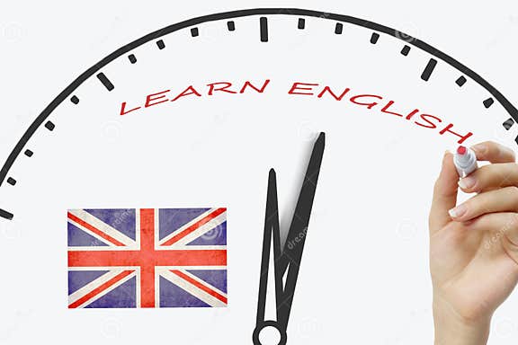 Learn English Concept. Time To Learning Languages Stock Photo - Image ...