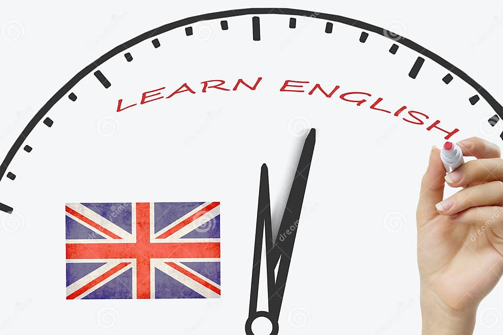 Learn English Concept. Time To Learning Languages Stock Photo - Image ...