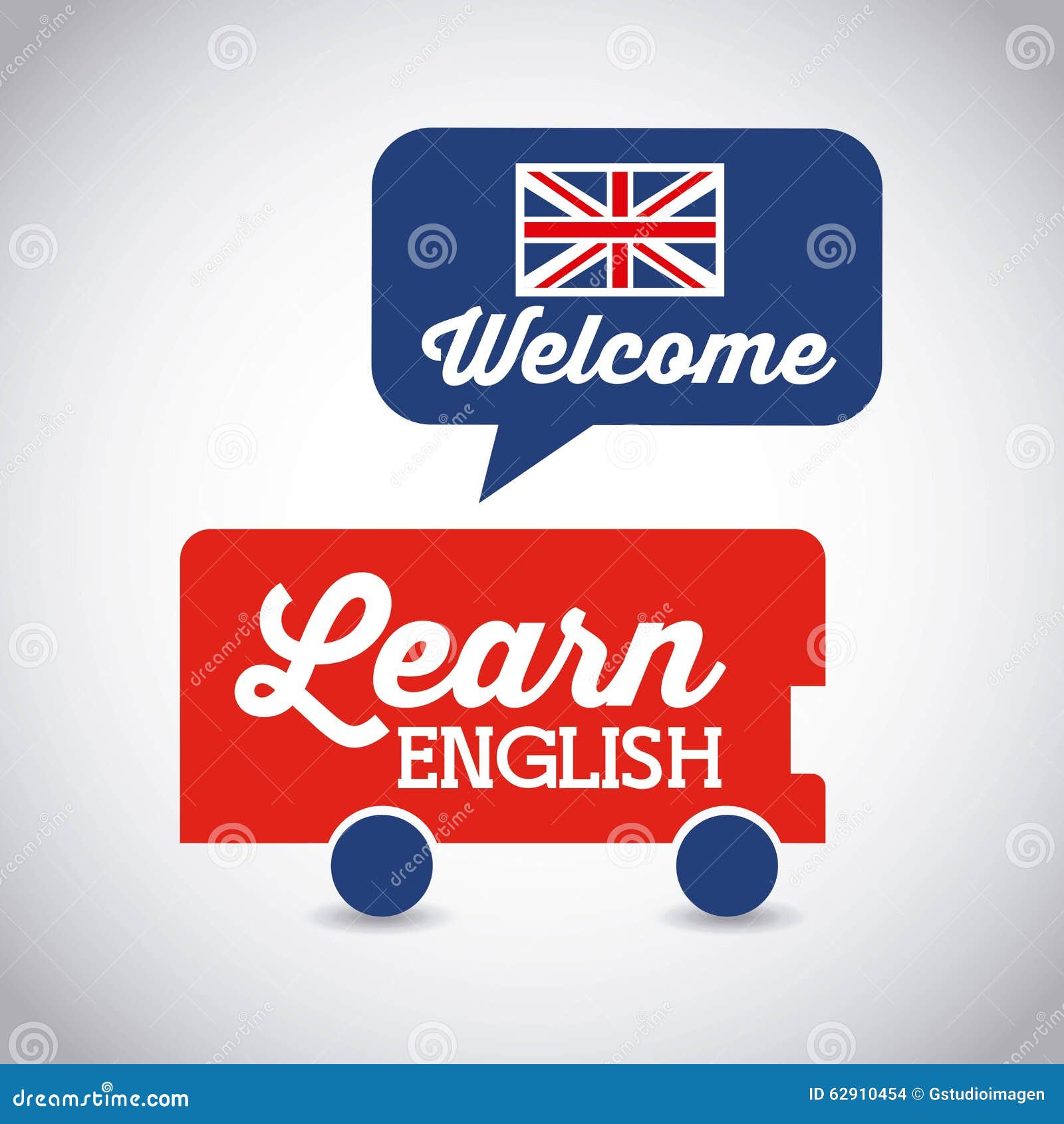 Learn english design stock vector. Illustration of british - 62910454