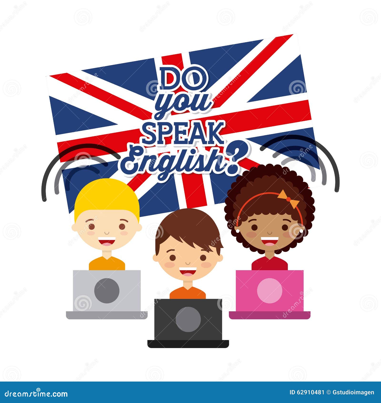 Learn english design stock vector. Illustration of child - 62910481