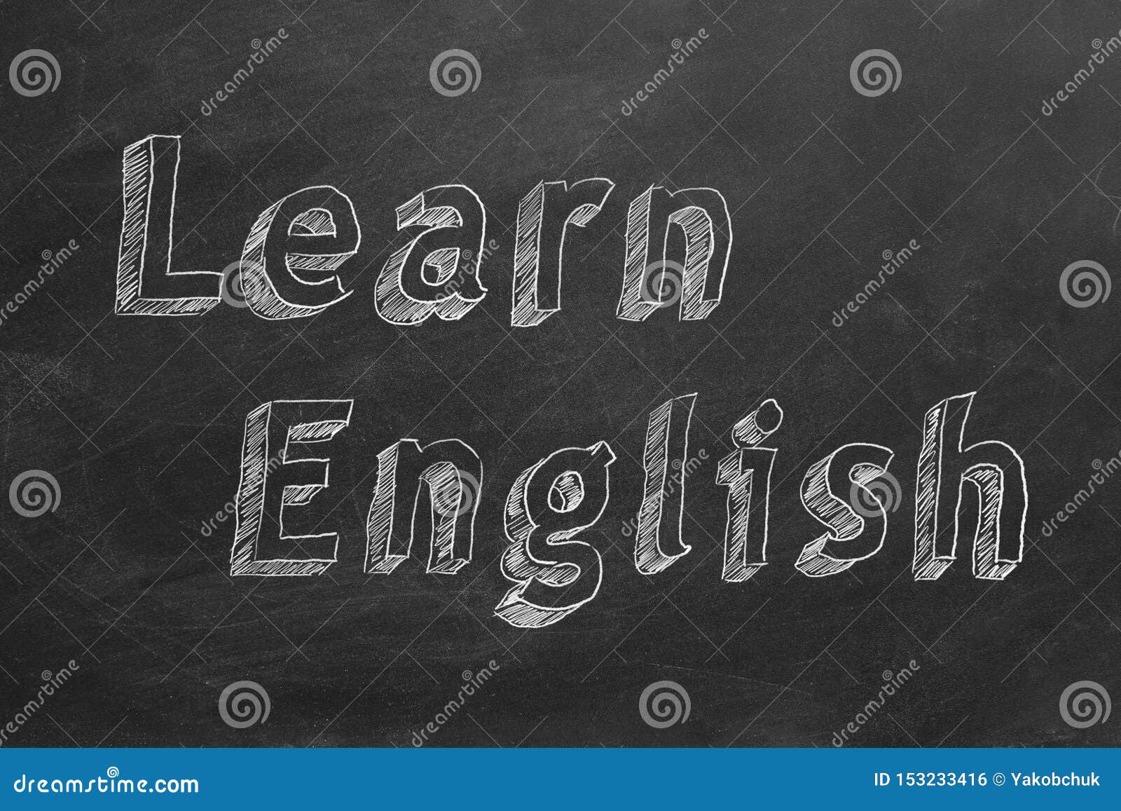 Learn English stock illustration. Illustration of drawing - 153233416