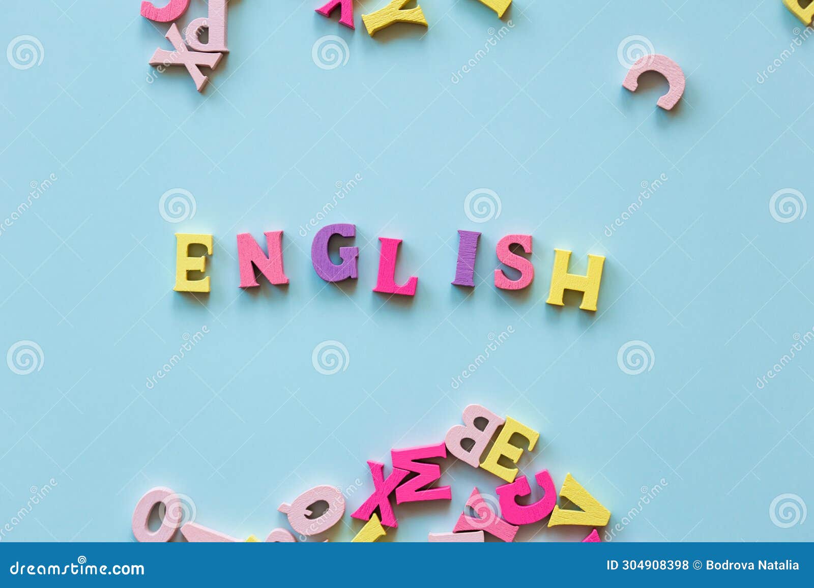 Learn English Language. Text Letters Stock Photo - Image of colorful ...