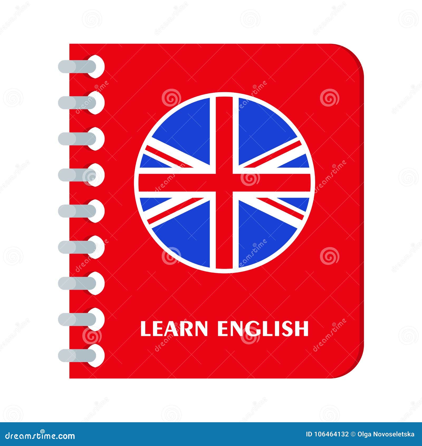 Learn english notebook stock vector. Illustration of pronunciation ...