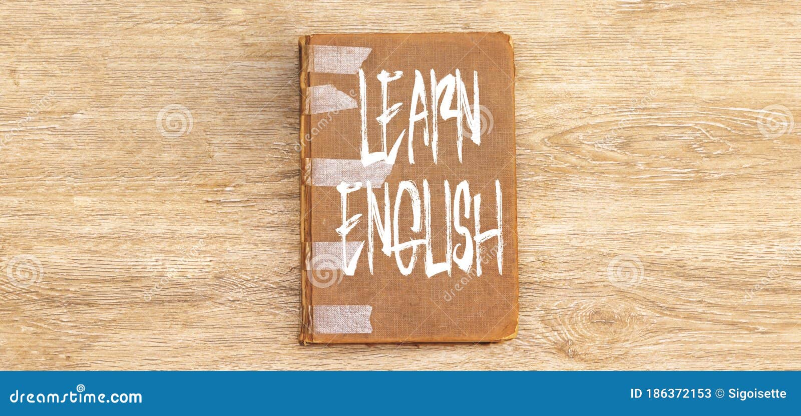 Learn English on Notebook, Learn Language Concept Stock Image - Image ...