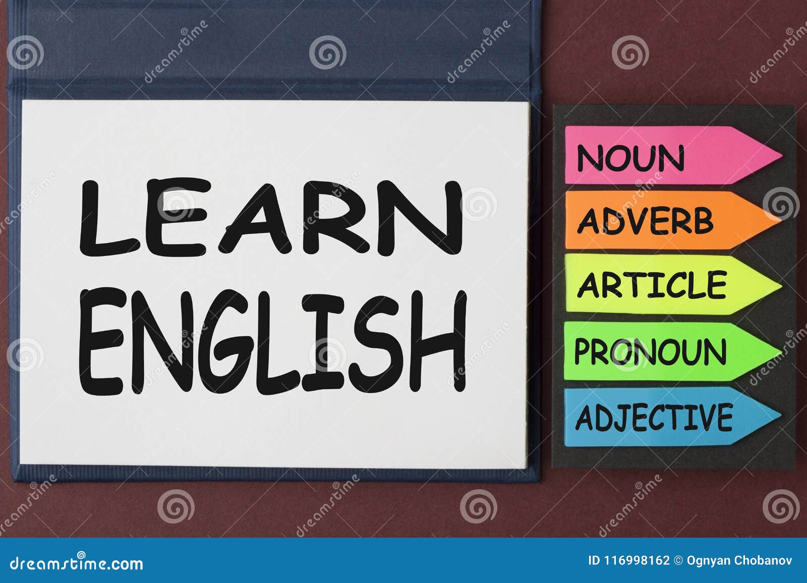 Learn English Concept stock photo. Image of high, message - 116998162
