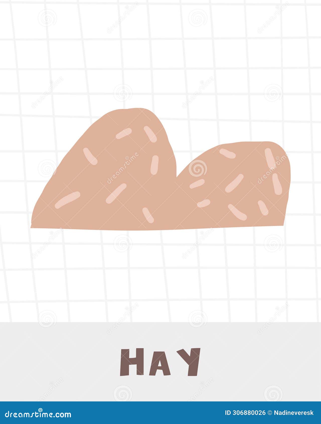 Learn Farm Animals, Objects Flashcards Set Cartoon Vector ...