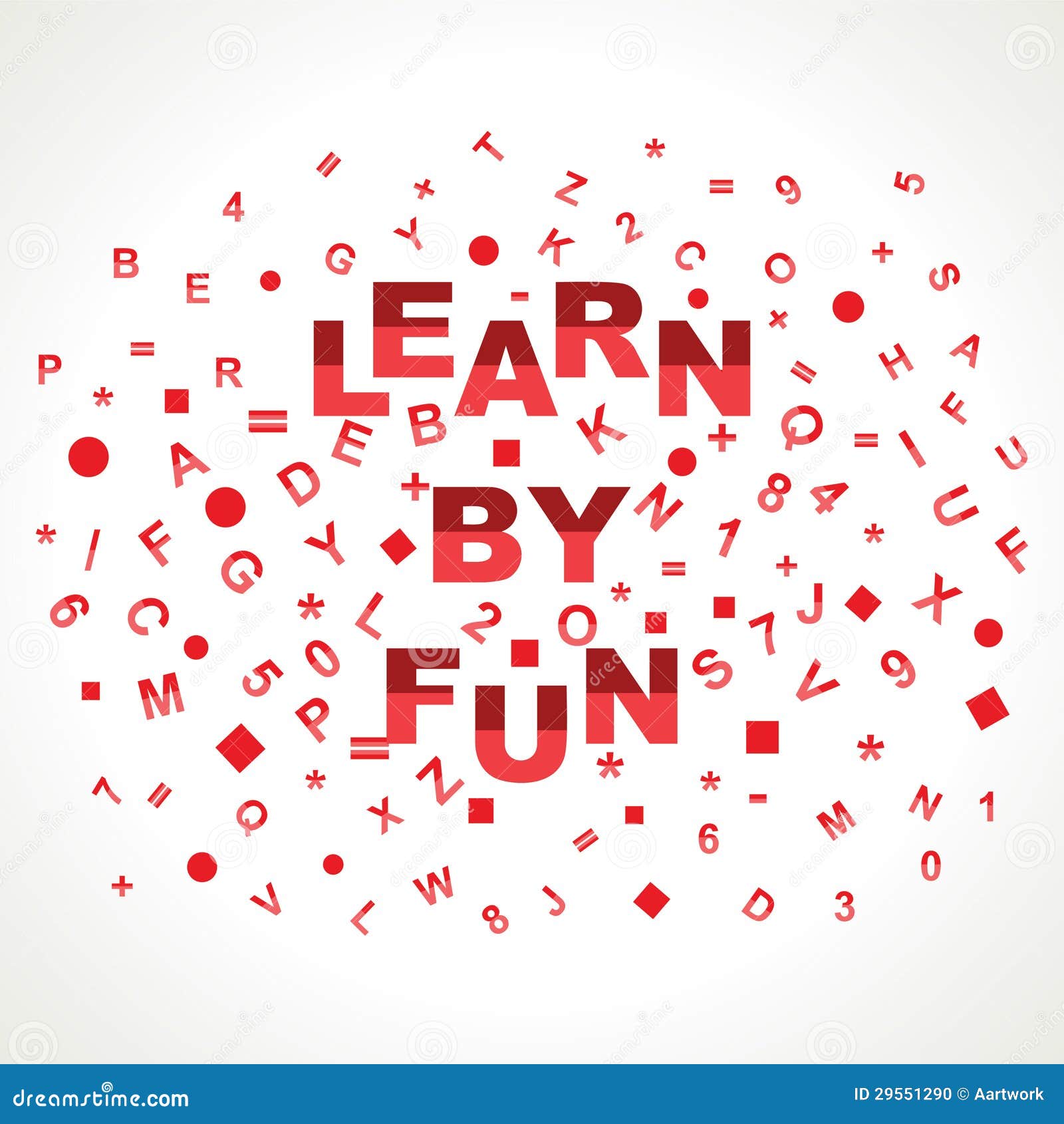 Learn by Fun Word with in Alphabets Stock Vector - Illustration of ...