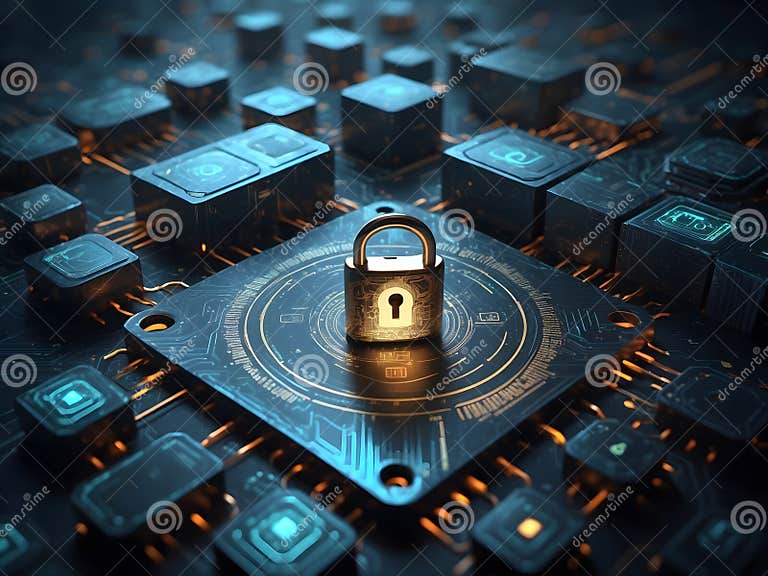 The Essential of Data Privacy and Protection Stock Photo - Image of ...