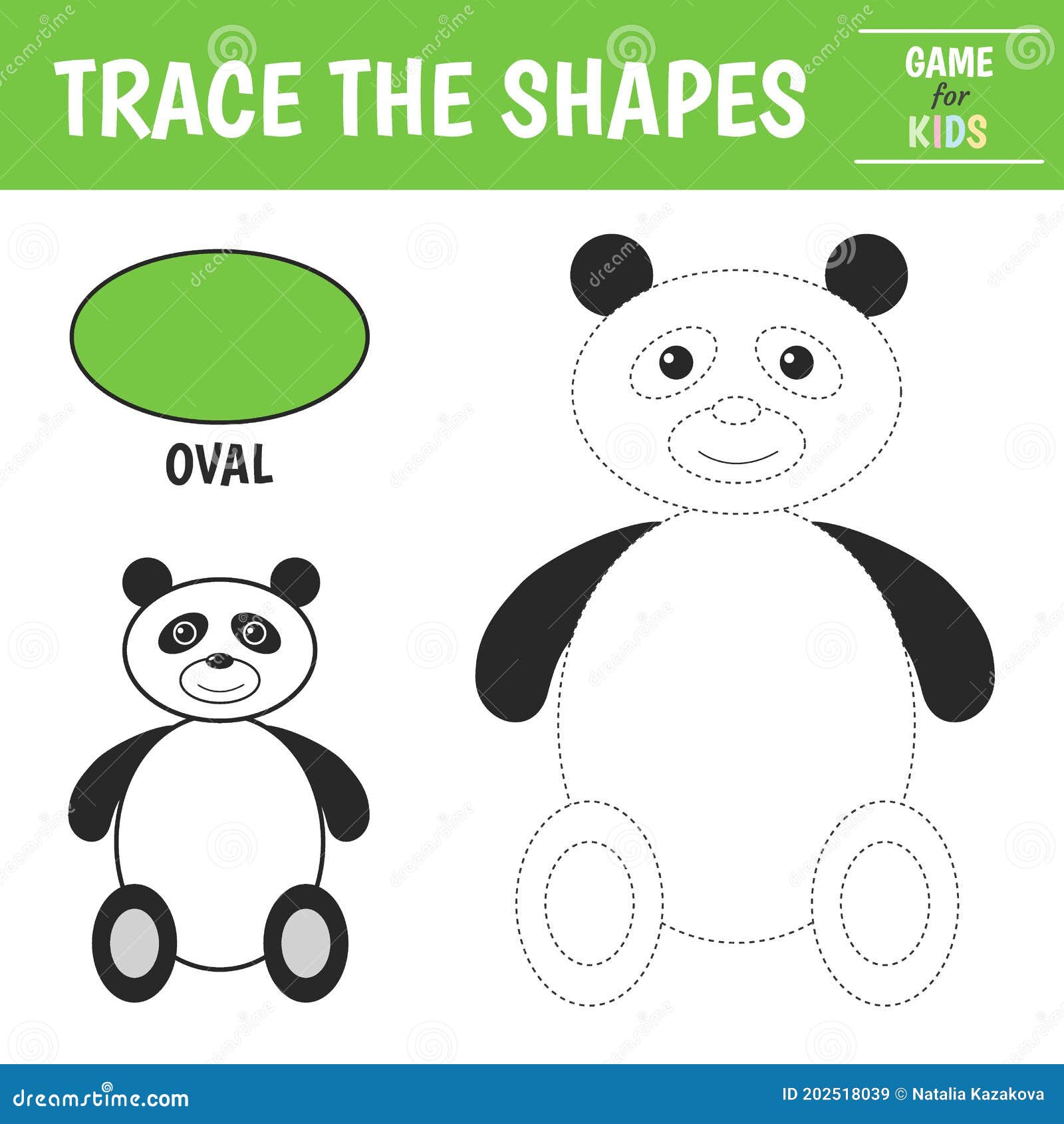 Learn Geometric Shapes - Oval Stock Vector - Illustration of logic ...