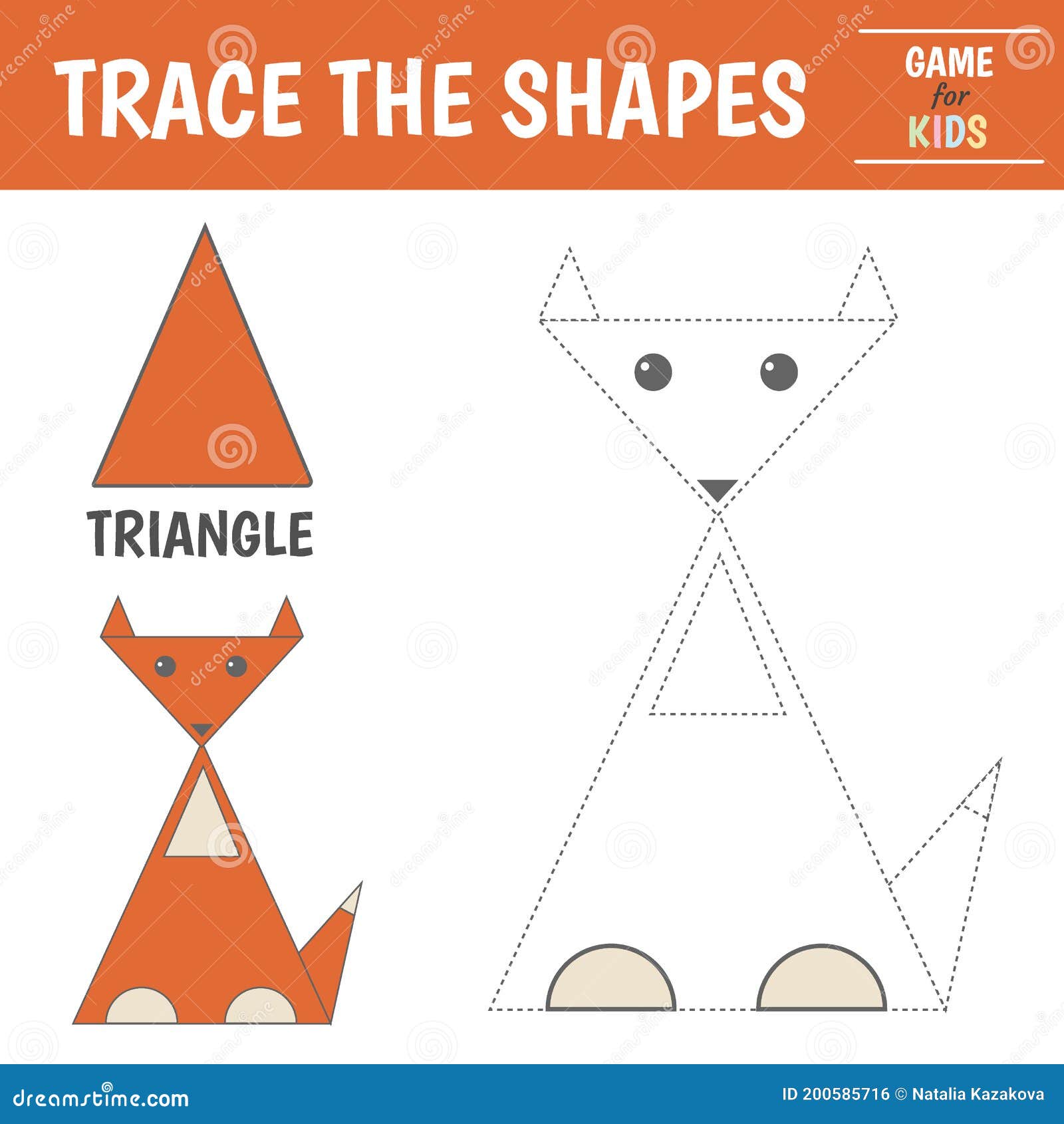 Learn Geometric Shapes - Triangle Cartoon Vector | CartoonDealer.com ...