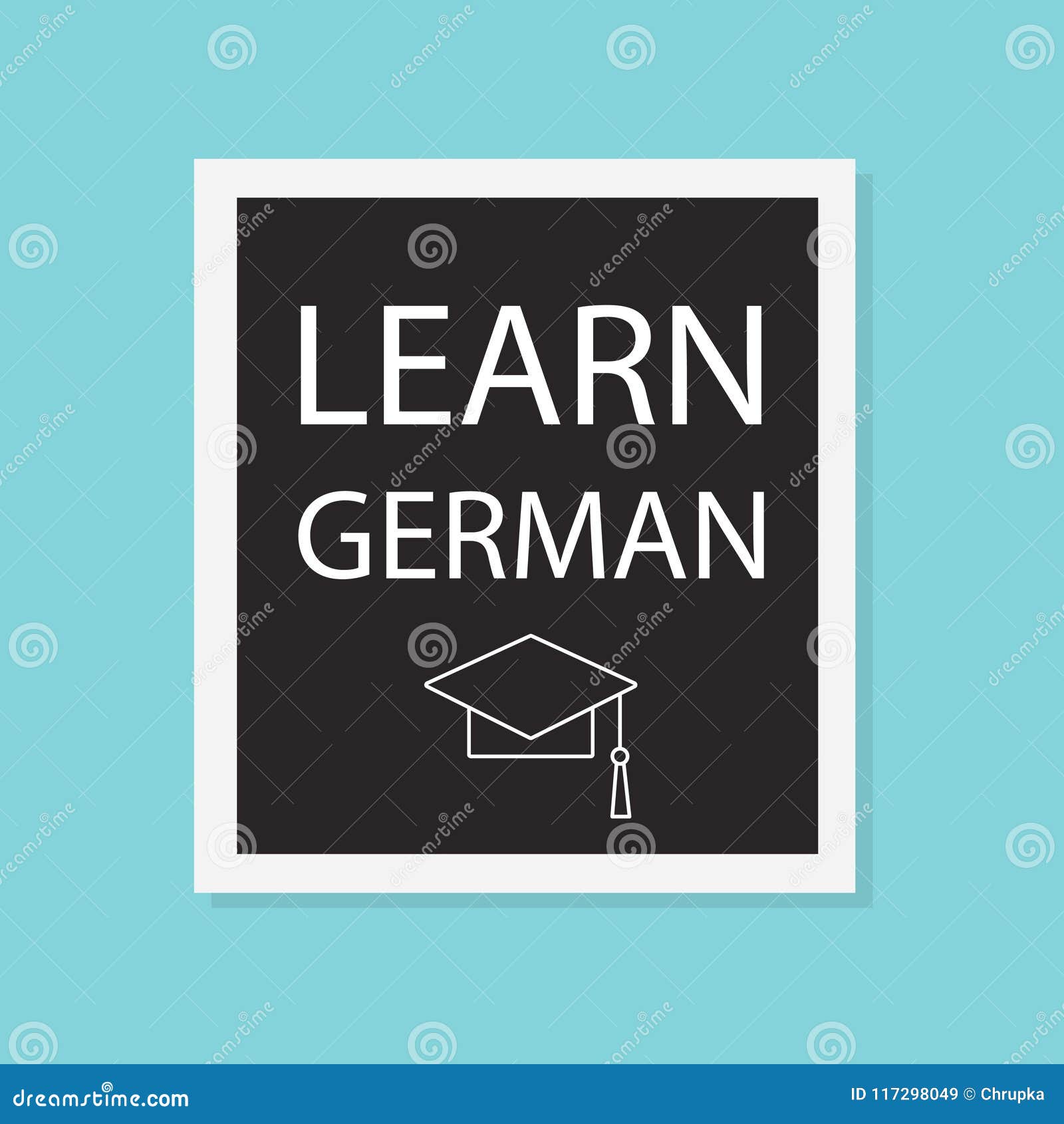 Learn german concept stock vector. Illustration of studying - 117298049