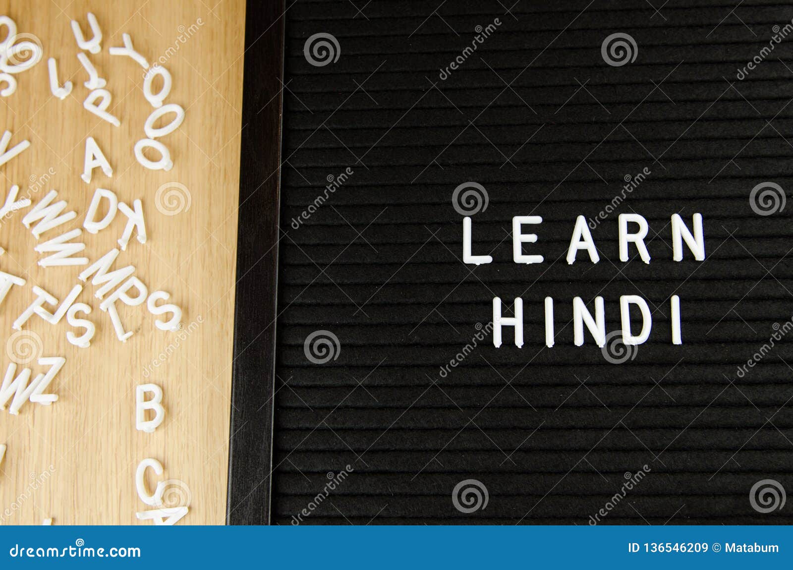 Learn Hindi, Simple Sign on Black Background, Great for Teachers ...