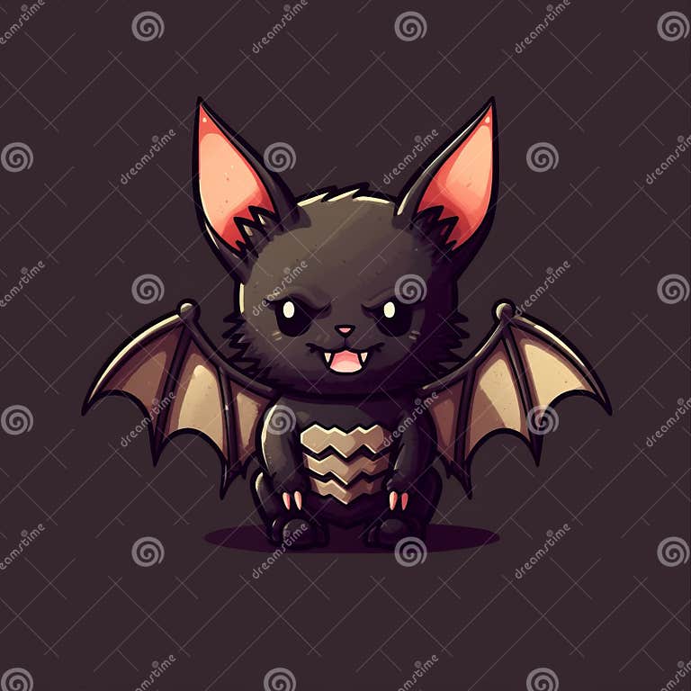 Create a Cute Bat Character with Minecraft Pixel Art Stock Illustration ...