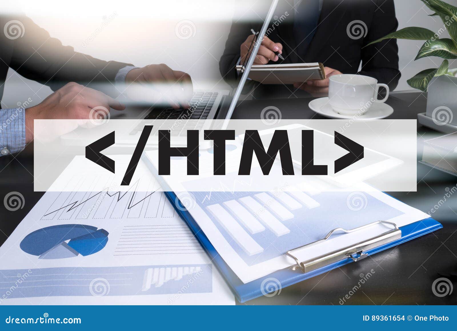 Learn HTML, Web Development and Web Design, Trendy Long Shadow Stock Photo - Image of networking ...