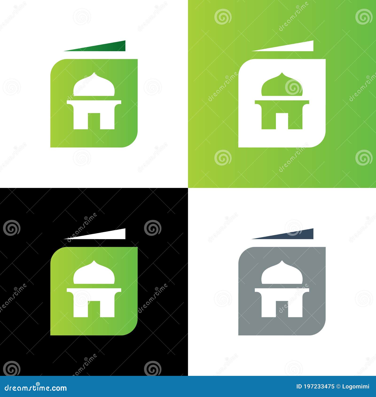 Learn Islam Religion Logo Template, Islamic Knowledge Books Icon ...